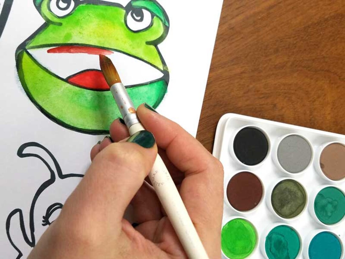Passover Puppets PUPPETS Coloring Pages Duo - Printable Pesach ...