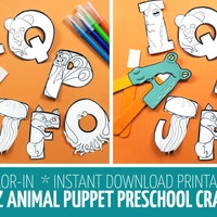 Farm Animal Stick Puppets Coloring Pages and Preschool Craft Old ...