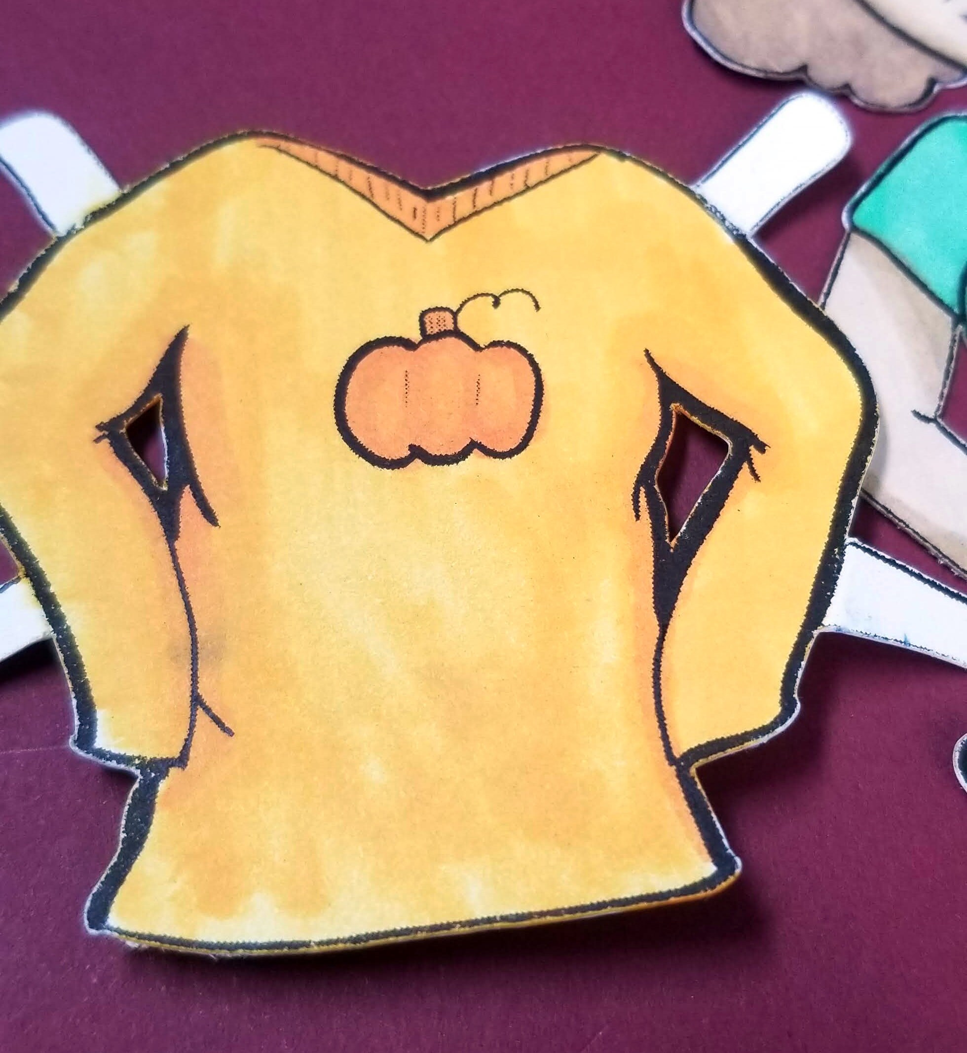 Printable Paper Dolls Fall Girl Autumn Paper Craft - Etsy