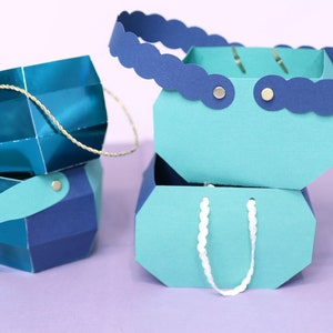 Paper Basket Templates BUNDLE: 4x 3D SVG Cut Files and PDF ...