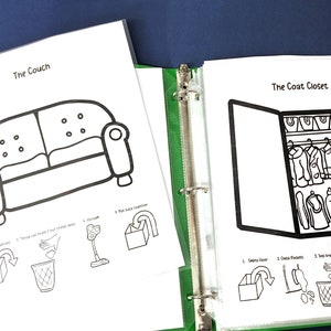 Home Visual Cleaning Binder for Kids Ages 8-12 | Passover or Spring ...