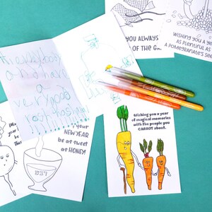 Rosh Hashanah Card Craft And& Coloring Pages for Kids | Shanah Tovah ...