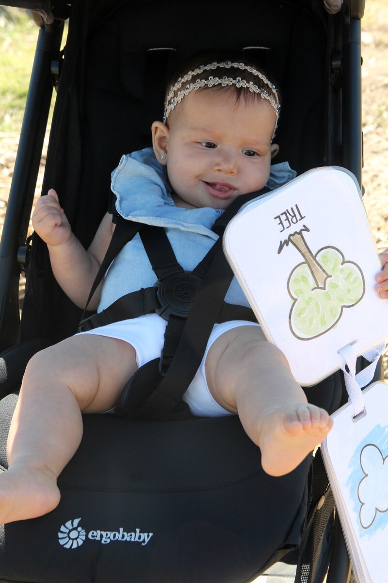Baby First Words Flashcards | Walk Scavenger Hunt Stroller Cards ...