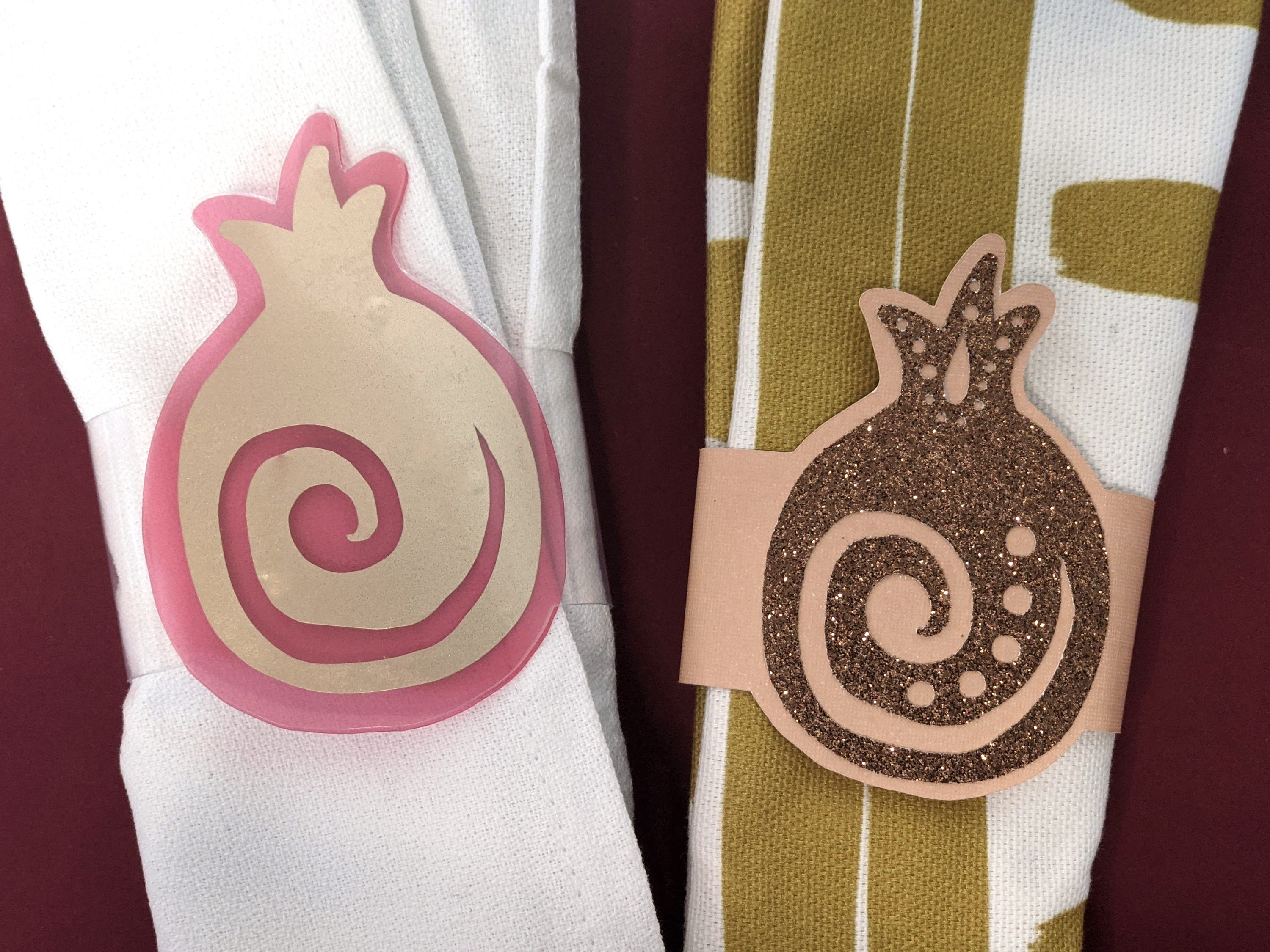 Pomegranate Layered SVG and Napkin Ring Template Jewish Cut File for ...