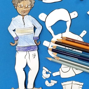 Printable Paper Dolls | Boy Dress up Dolls for Four Seasons | Paper Toy ...