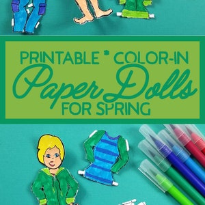 Printable Paper Dolls - Spring Boy | Spring Paper Craft Template and ...