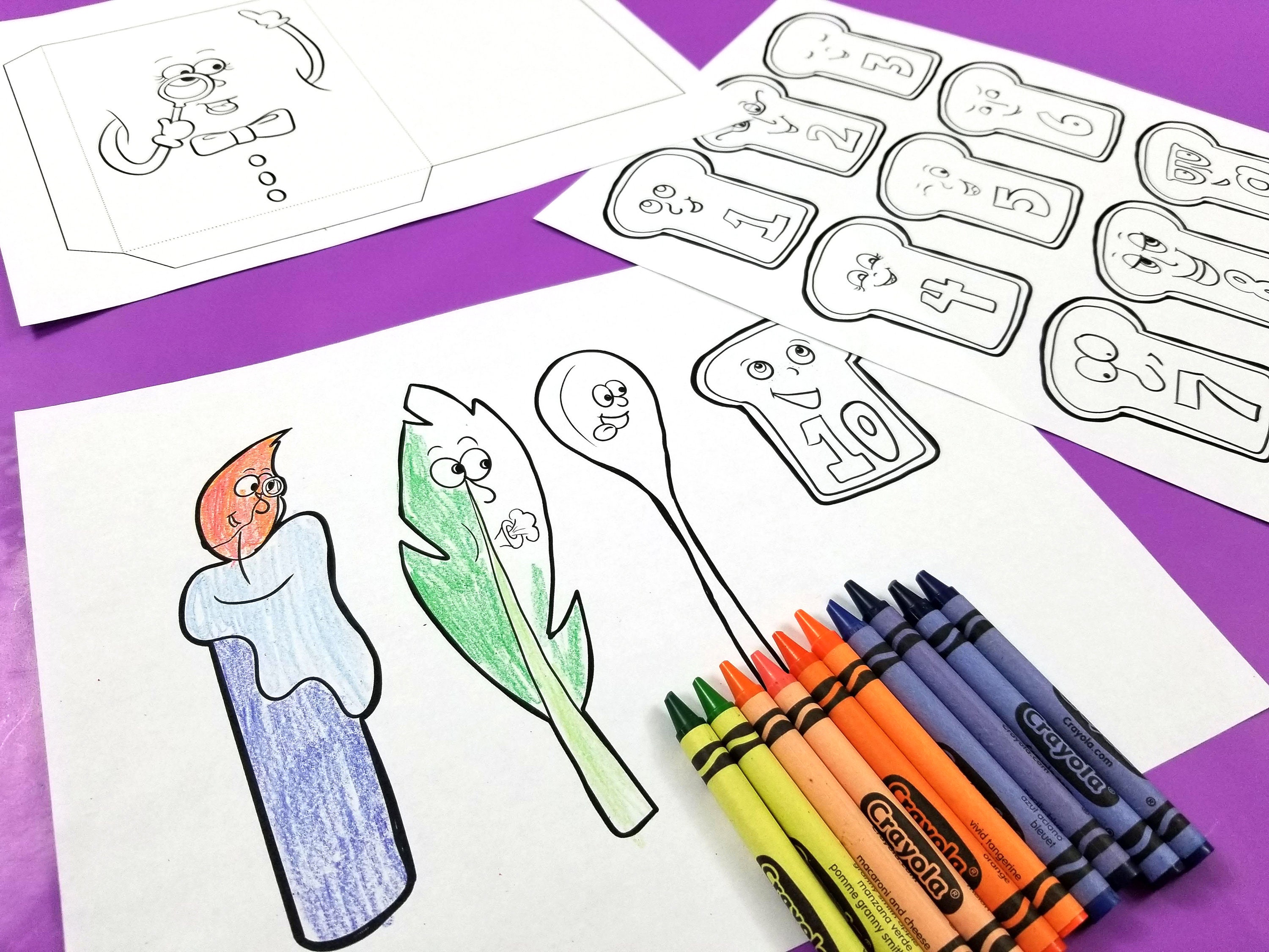 Passover Activities and Coloring Pages for Kids Printable PDF Pretend ...