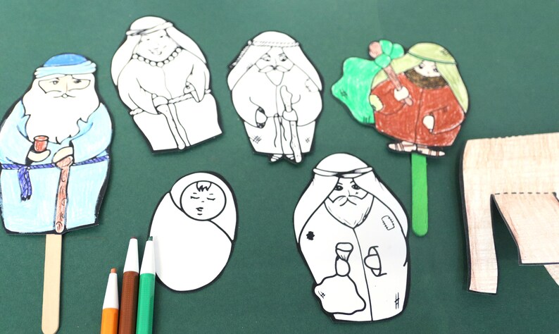 Vayera Parsha Craft | Abraham's Three Guests Puppets and Tent Template ...