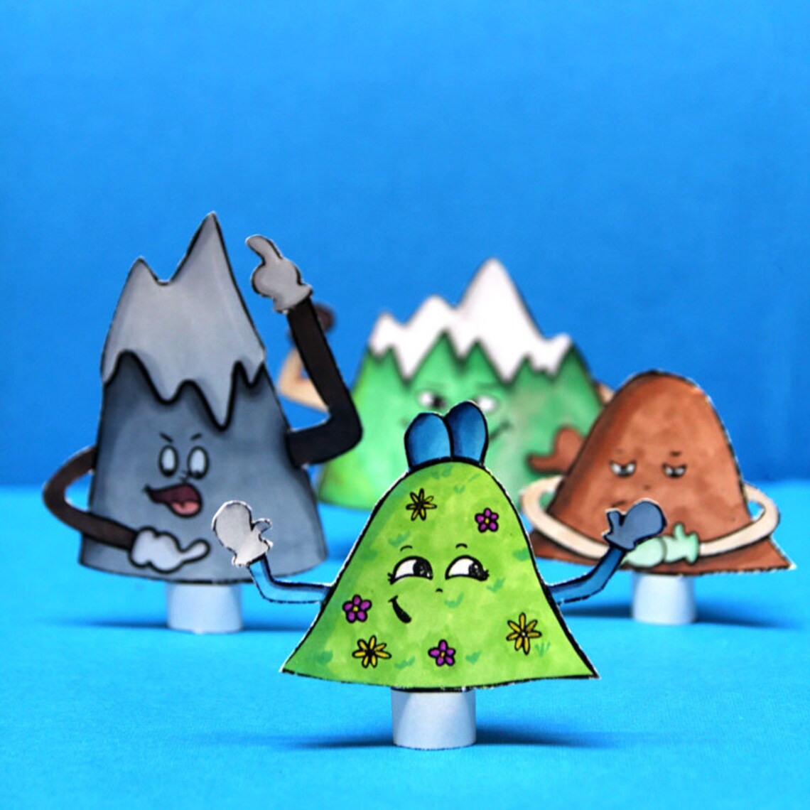 Shavuot Puppets Shavuos Craft for Kids Full Color and | Etsy