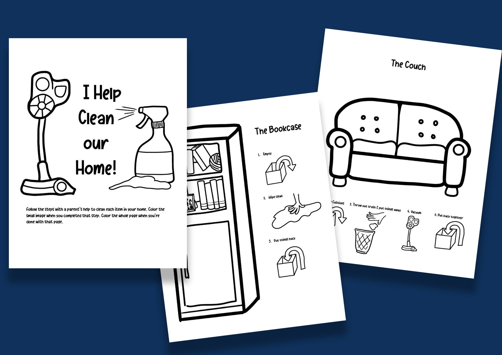 BUNDLE: Passover Cleaning Checklists Reward Charts & Tools for Kids ...