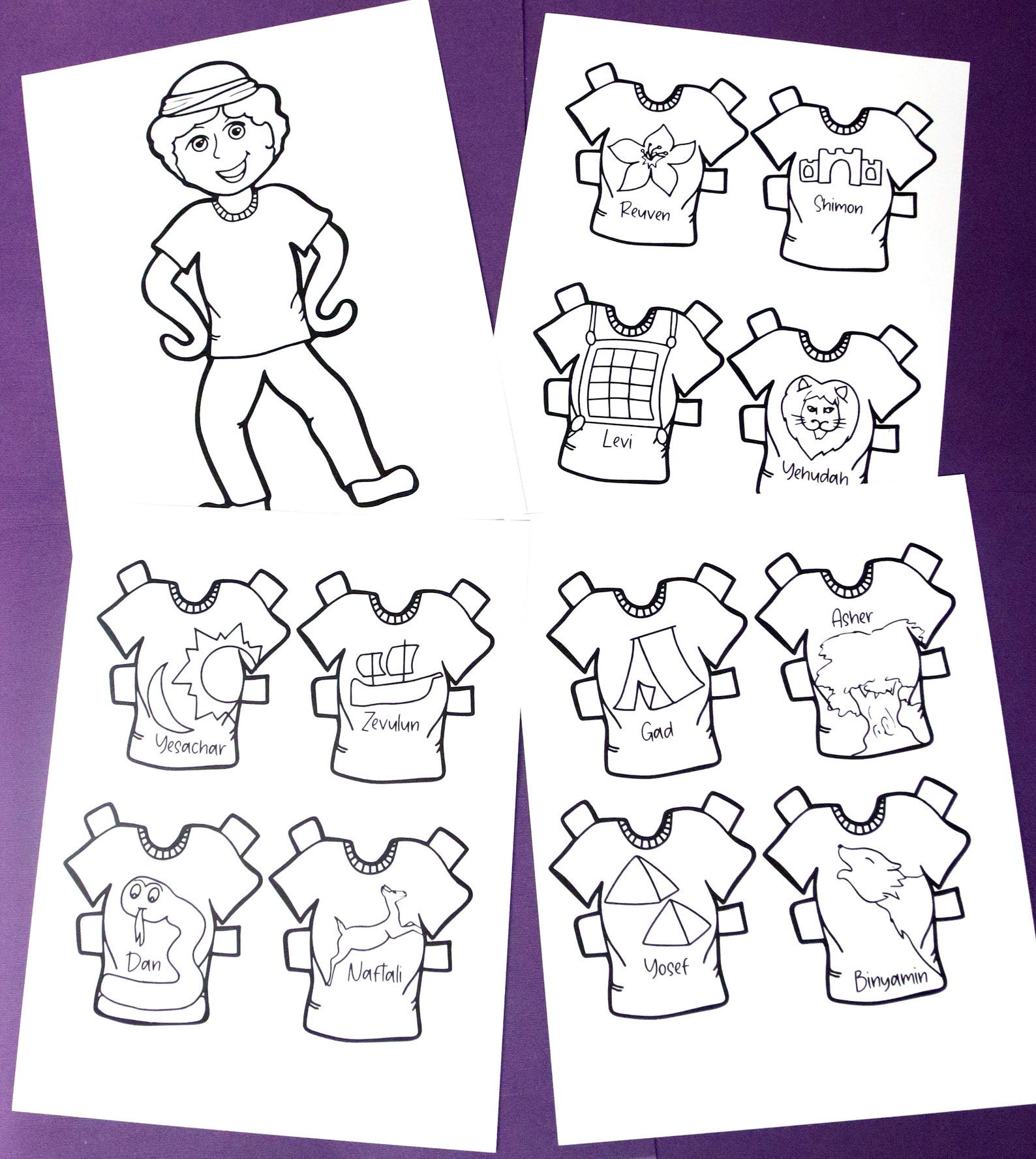 Twelve Tribes of Israel Bible Craft | Parsha Craft for Parshat ...