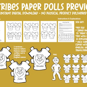 Twelve Tribes of Israel Bible Craft | Parsha Craft for Parshat ...