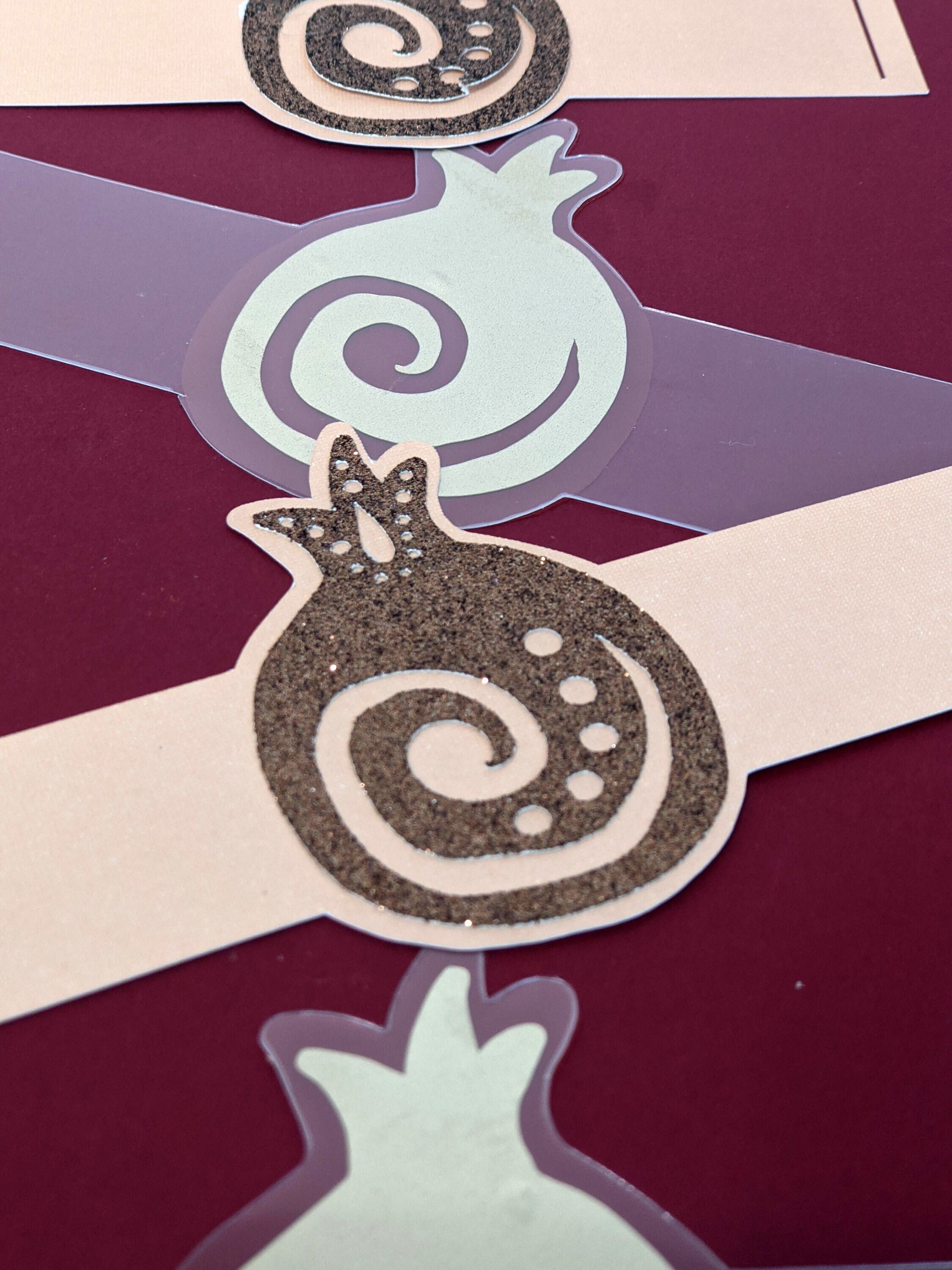 Pomegranate Layered SVG and Napkin Ring Template Jewish Cut File for ...