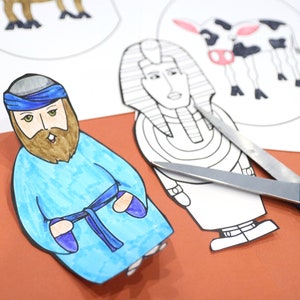 Pharaoh's Dream Craft | Printable Puppets Coloring Pages and Paper ...