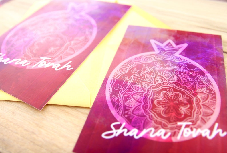 Rosh Hashanah Cards Printable Shana Tova Art Cards for the Jewish New ...