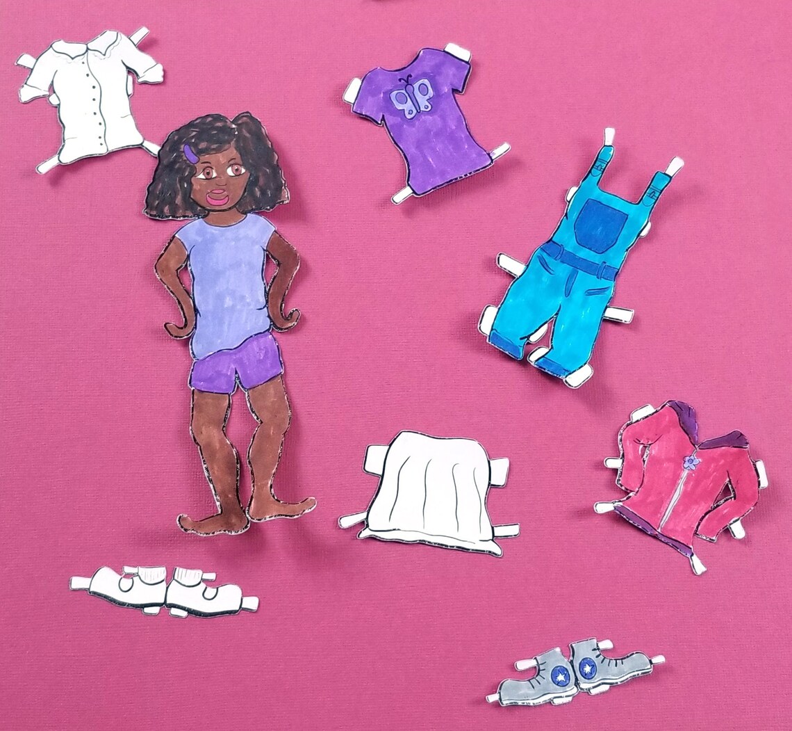 Printable Paper Dolls for Boys & Girls Spring Dress up Paper - Etsy