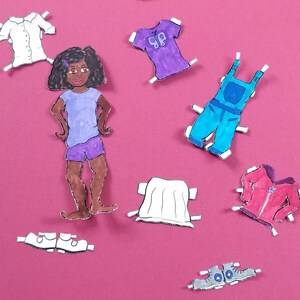Printable Paper Dolls for Boys & Girls Spring Dress up Paper Craft ...