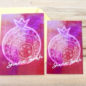 Rosh Hashanah Cards Printable | Shana Tova Art Cards for the Jewish New ...