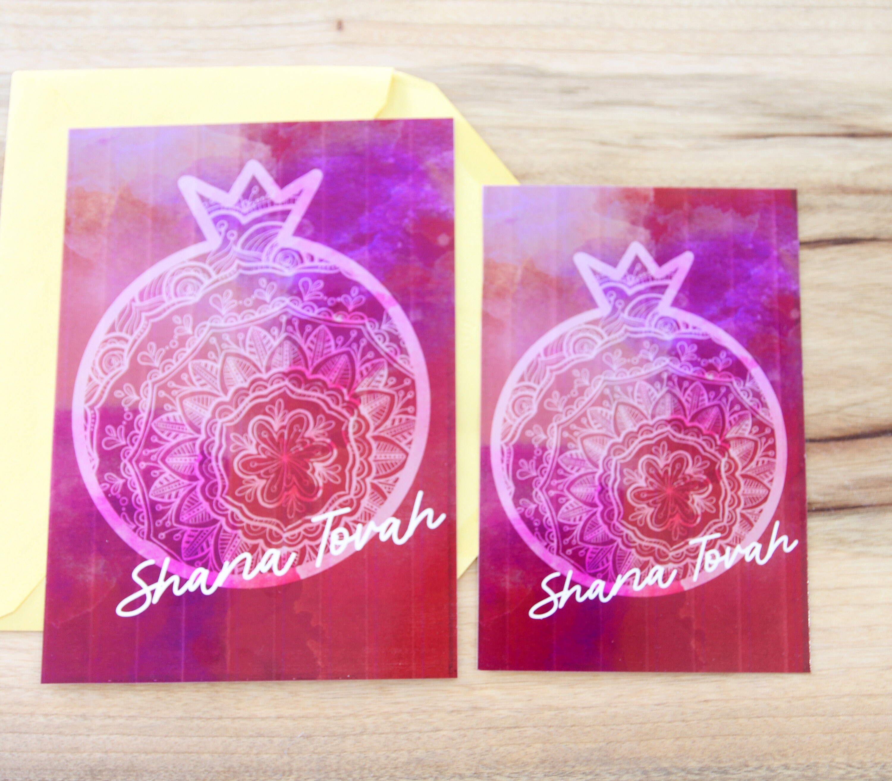 Rosh Hashanah Cards Printable Shana Tova Art Cards for the Jewish New ...