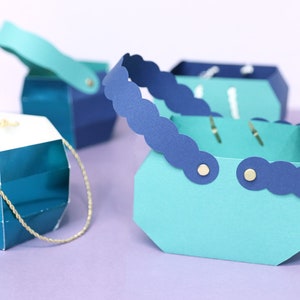 Paper Basket Templates BUNDLE: 4x 3D SVG Cut Files and PDF ...