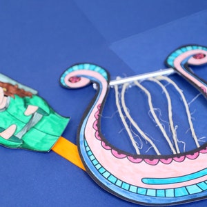 Serah's Lyre Craft | Printable Serach Bat Asher Puppets Coloring Pages ...