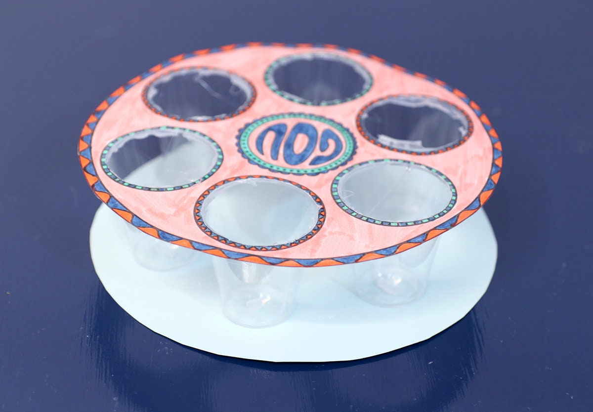 Seder Plate Template Passover Craft for Kids DIY Seder Plate for Pesach ...