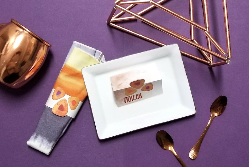 Purim Table Decorations Duo Napkin Rings and Place Cards - Etsy