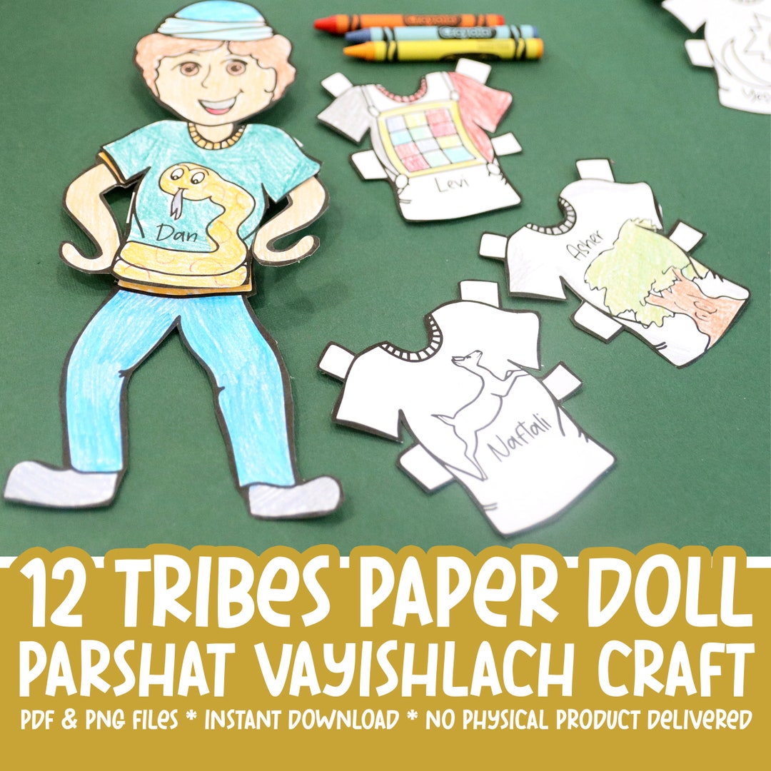 Twelve Tribes of Israel Bible Craft | Parsha Craft for Parshat ...
