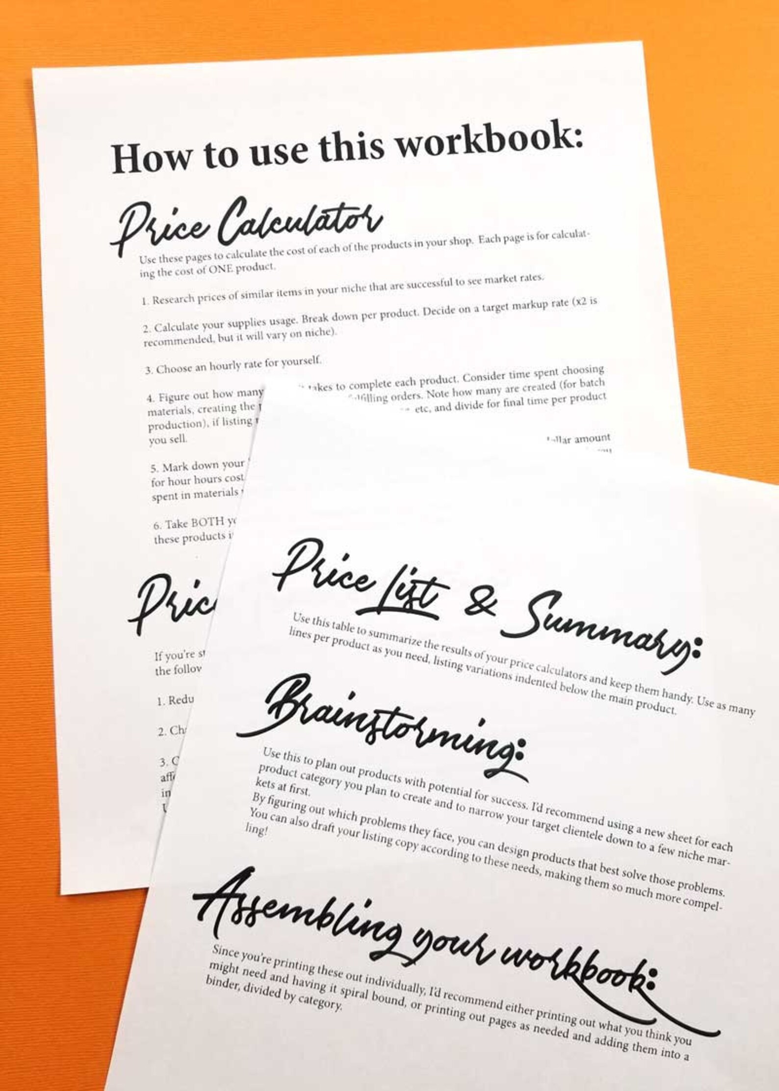 Pricing Template and Guide - List and Crafting Price Calculator for ...