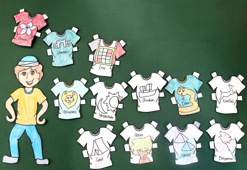 Twelve Tribes of Israel Bible Craft Parsha Craft for Parshat Vayishlach ...