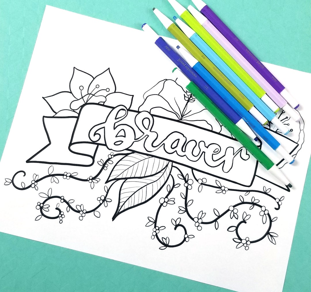Printable Adult Coloring Pages | 10 Growth Mindset Coloring Sheets ...