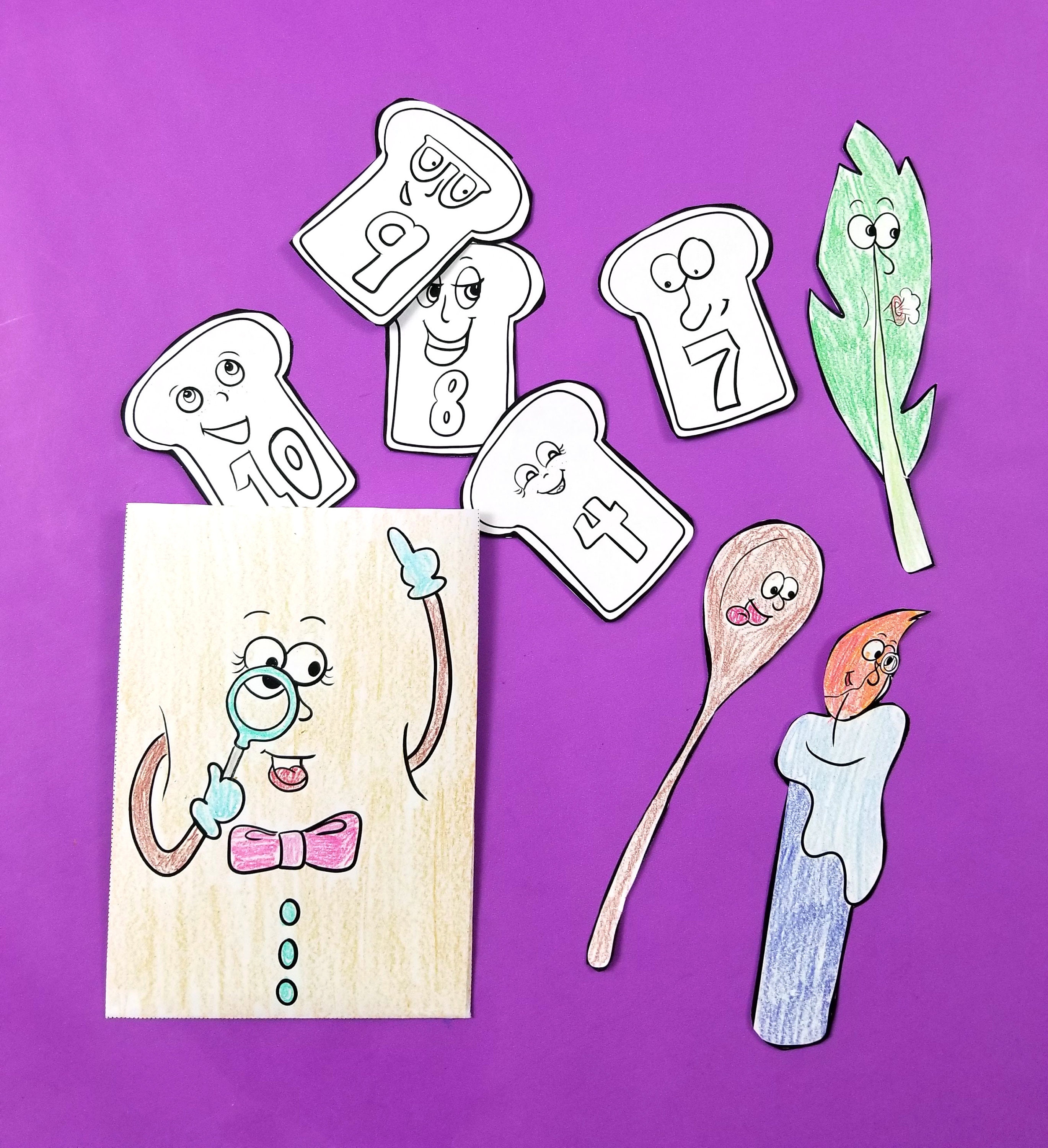 Passover Coloring Pages and Activities Bundle Printable Pesach Puppets ...