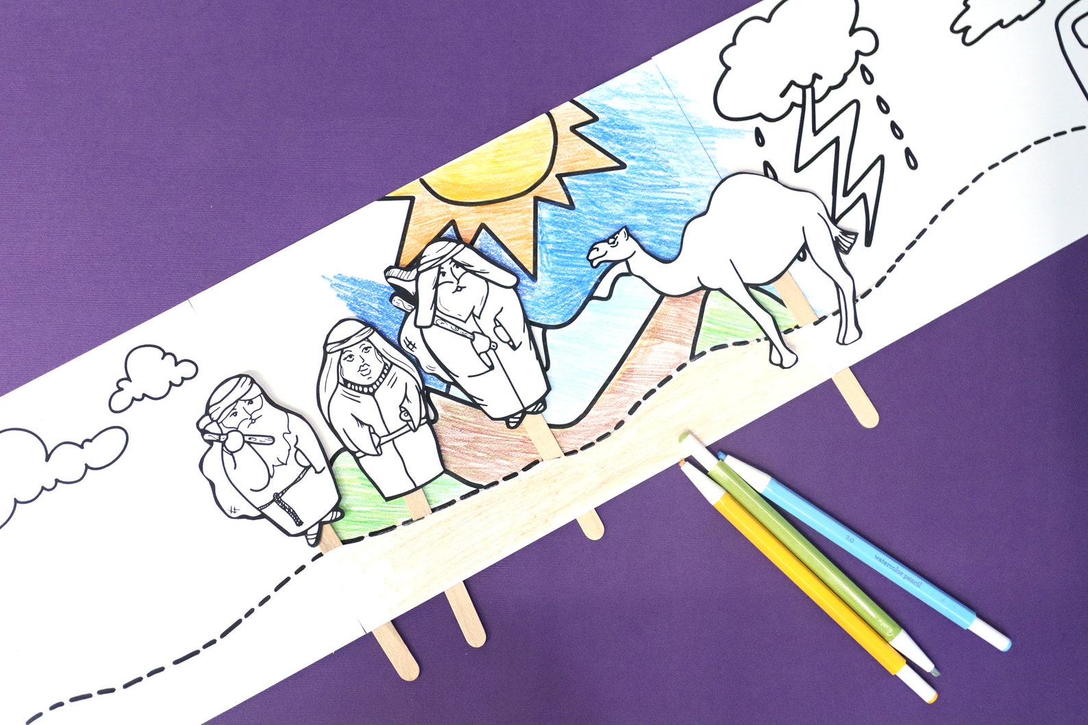 Lech Lecha Parsha Craft | Abram's Journey From Haran to Canaan ...