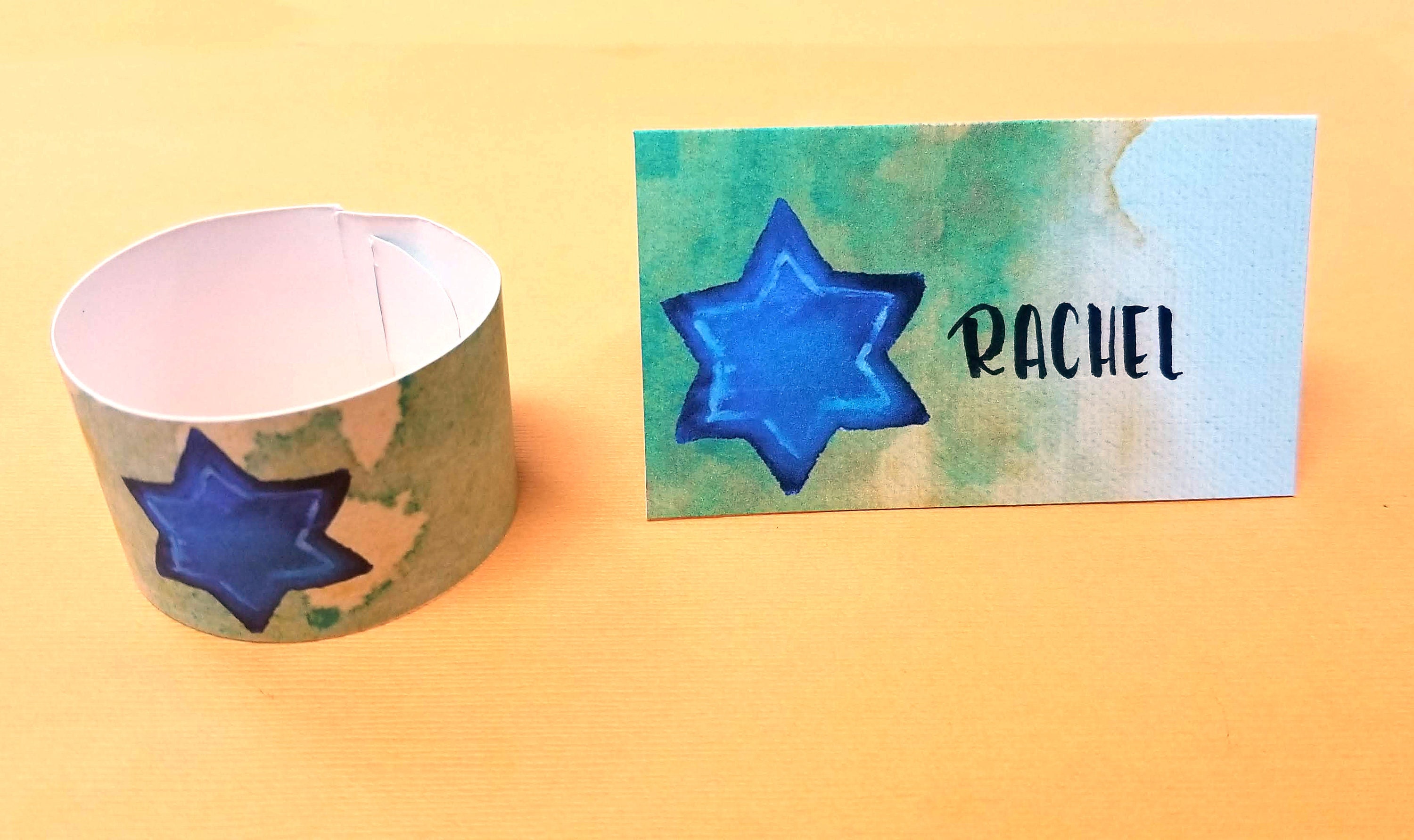 Star of David Table Decorations for Hanukkah Printable - Etsy New Zealand