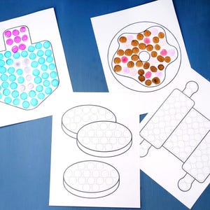 Hanukkah Coloring and Do a Dot Pages | Holiday Coloring Book | Hanukkah ...