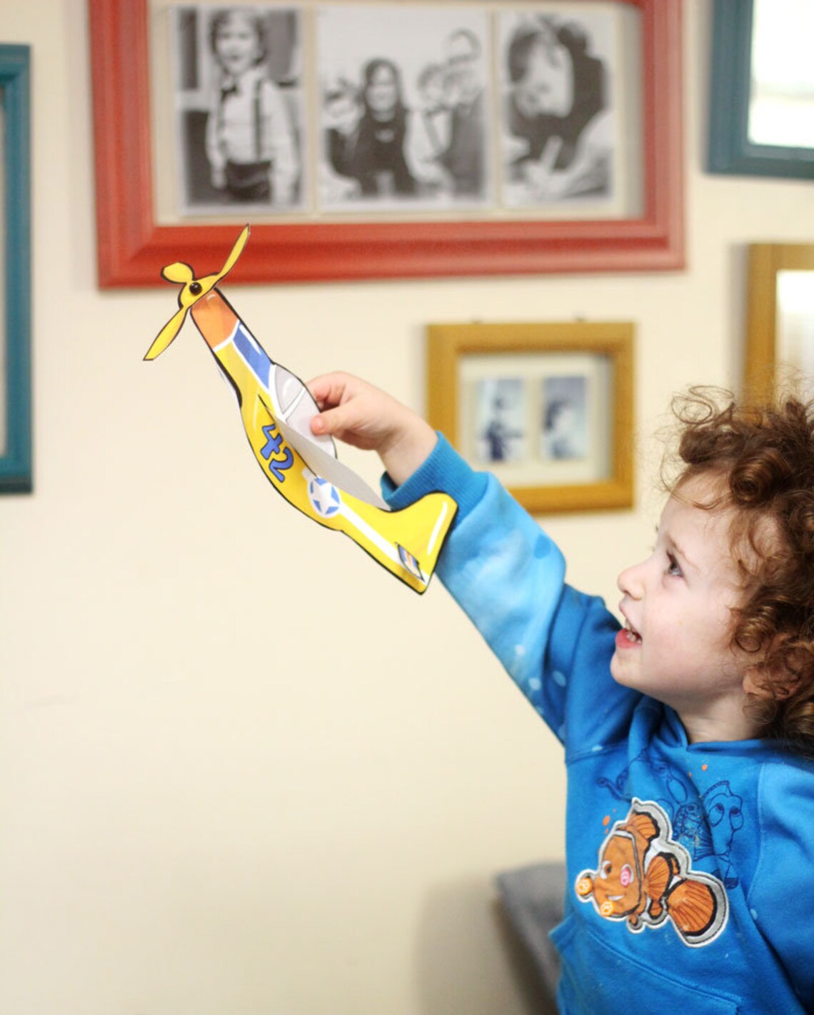 4 Styles Paper Airplanes Full Color Paper Craft Template - Etsy