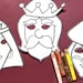 9 PURIM Mask Templates and Coloring Pages - Purim Story Characters ...