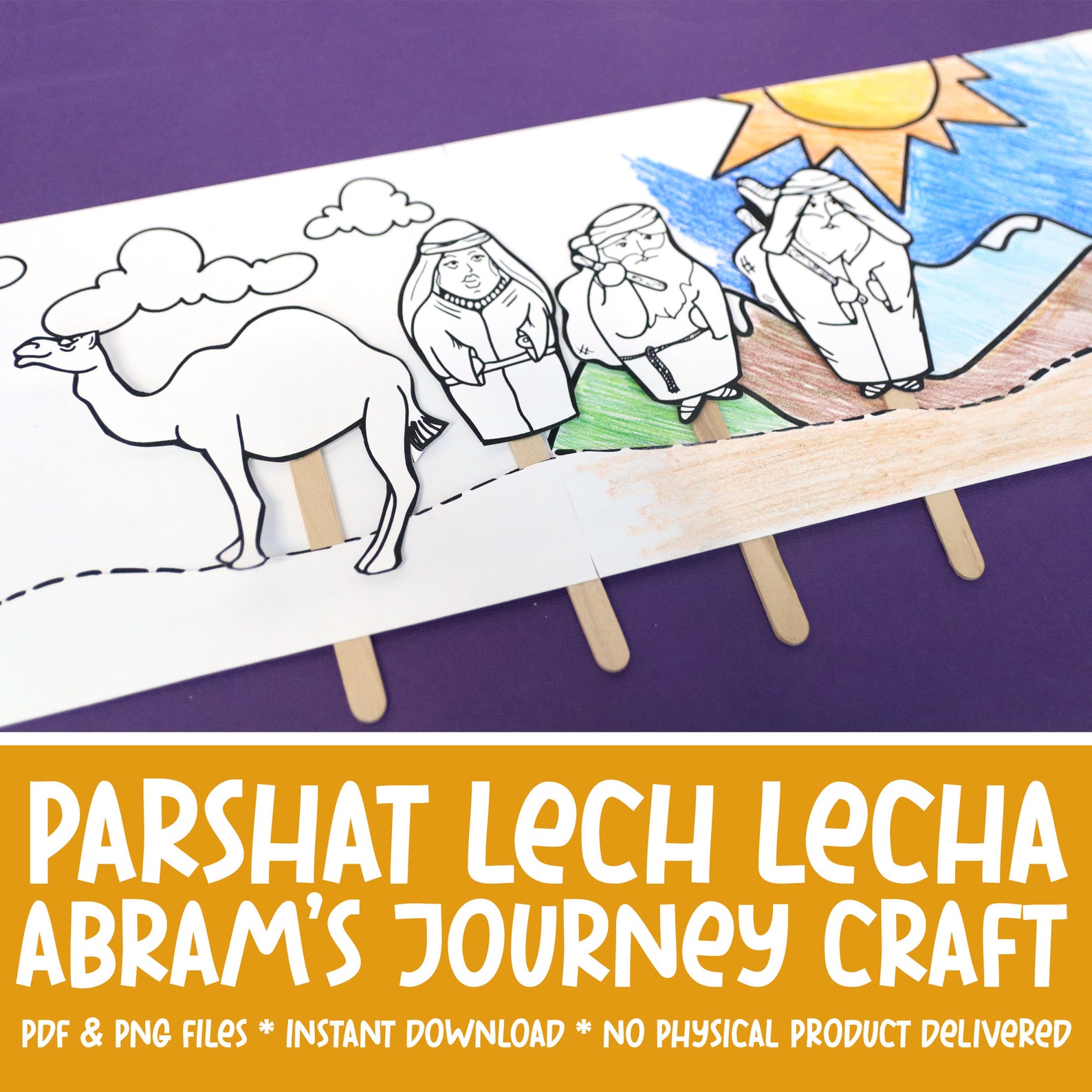 Lech Lecha Parsha Craft | Abram's Journey From Haran to Canaan ...