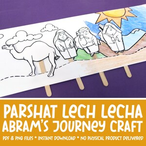 Lech Lecha Parsha Craft | Abram's Journey From Haran to Canaan ...