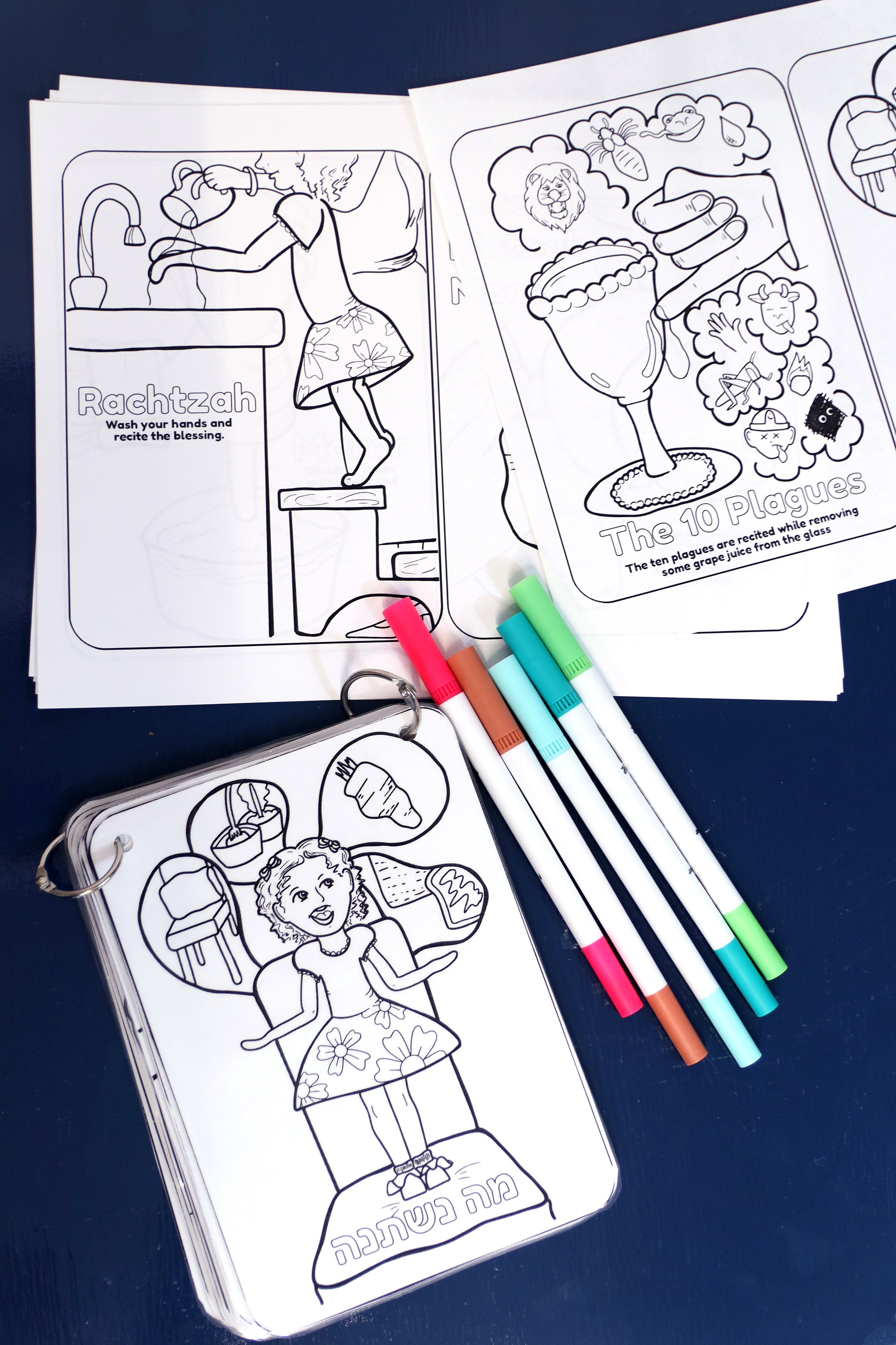 Printable Haggadah Coloring Book | Passover Craft for Preschool Kids ...