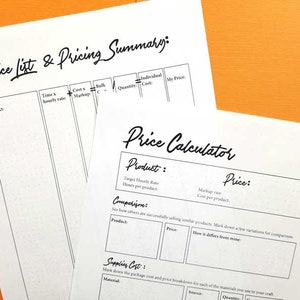 Pricing Template and Guide - List and Crafting Price Calculator for ...