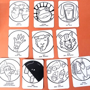 COLOR-IN Ten Plagues Flash Cards | Passover Craft for Preschool Kids ...