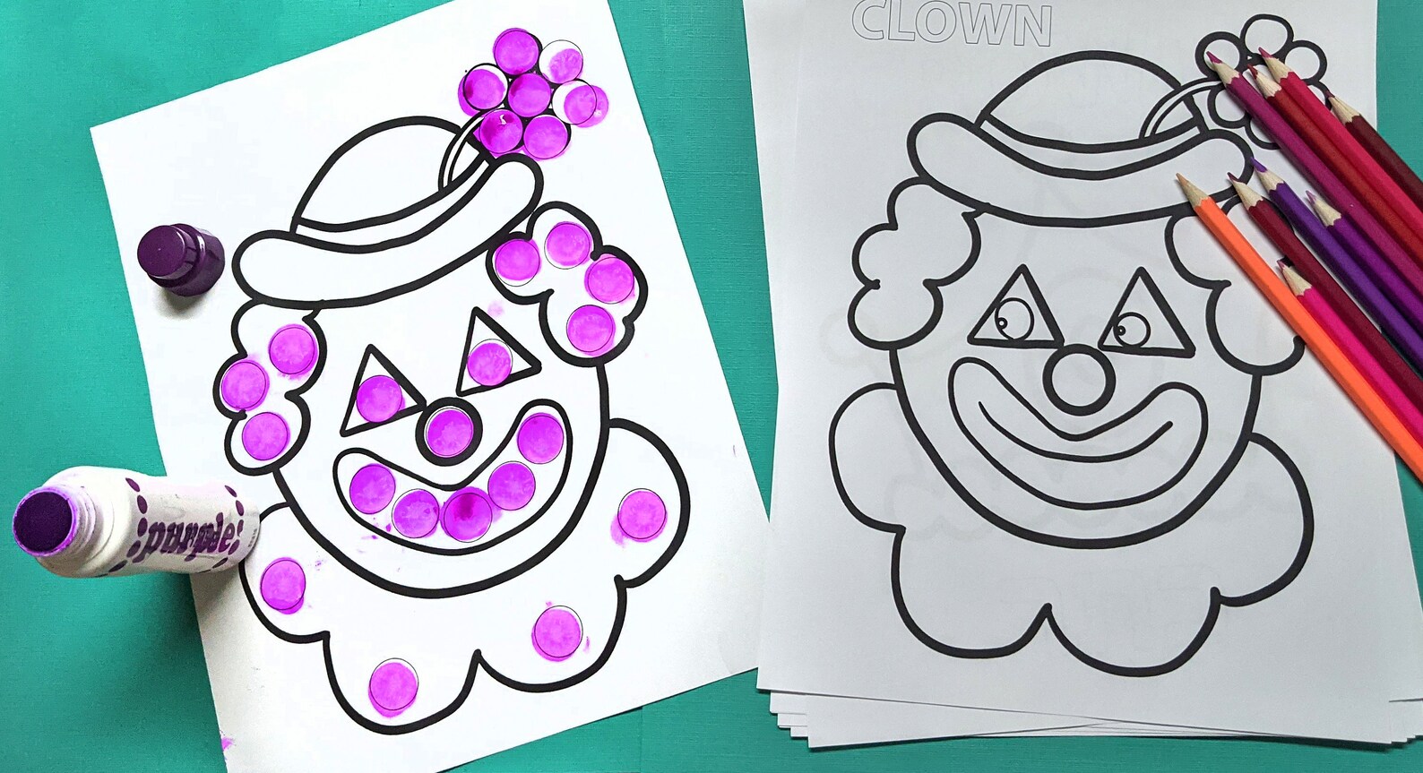 8 PURIM Coloring Pages and Do a Dot - Printable Crafts for Preschoolers ...