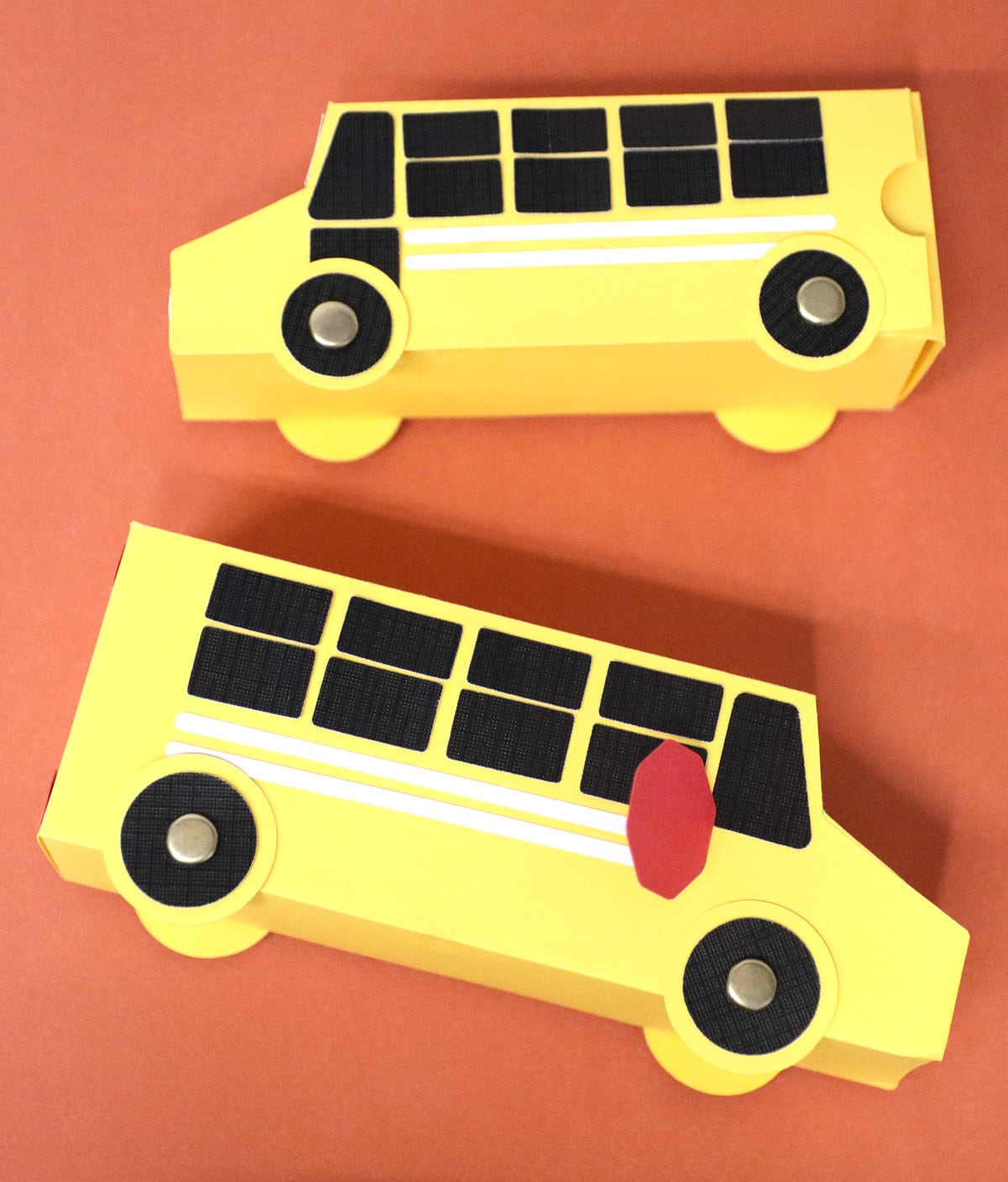 School Bus SVG Template Make a Paper Toy or Bus Driver Gift Box SVG Cut ...