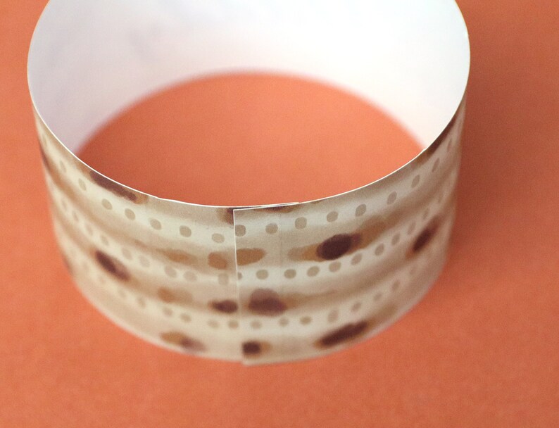 Printable Paper Passover Napkin Rings Watercolor Matzah Print Napkin ...