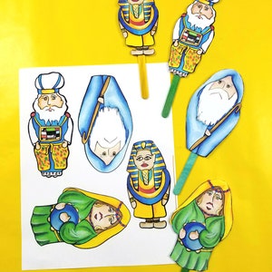 Passover Puppets PUPPETS - Fun Printable Pesach Puppets Full Color ...