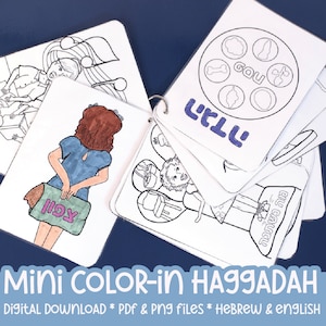 Printable Haggadah Coloring Book | Passover Craft for Preschool Kids ...