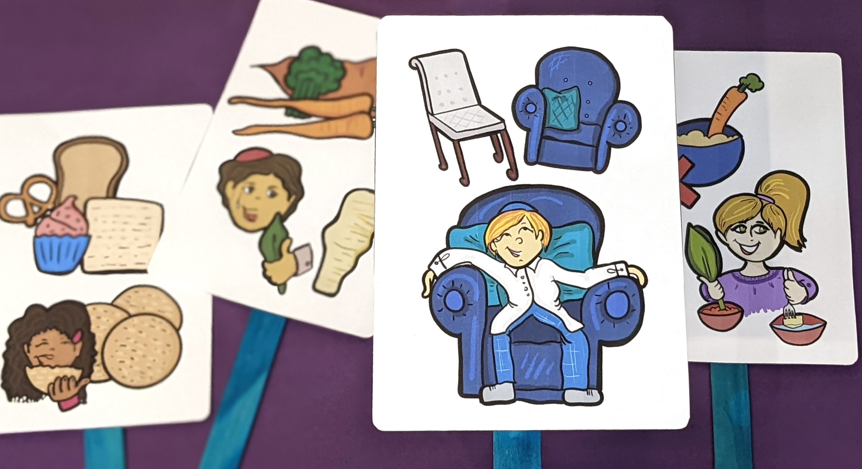 Four Questions of Passover FULL COLOR Prompt Cards Pesach Printable for ...