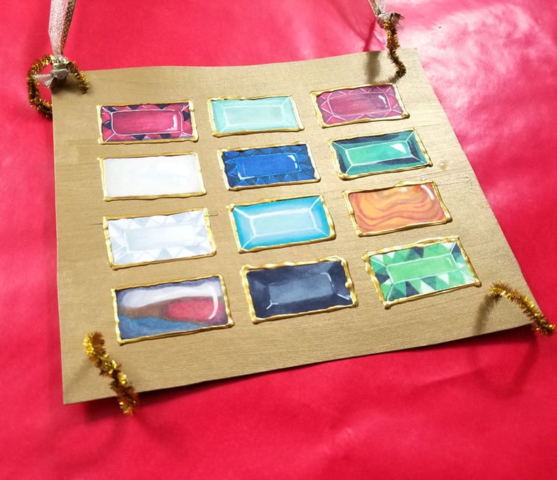 Printable Breast Plate Stones for the High Priest Kohen Gadol Choshen ...