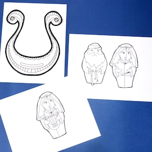 Serah's Lyre Craft | Printable Serach Bat Asher Puppets Coloring Pages ...